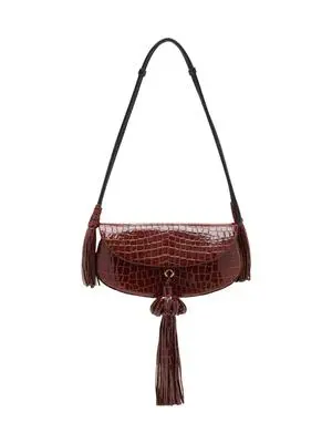 Ulla Johnson Paloma Tassel Flap Bag - Chestnut
