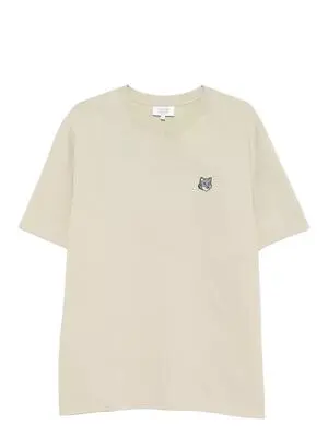 Maison Kitsuné Fox-patch T-shirt - Neutrals