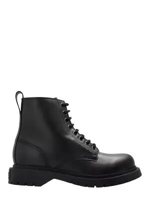 Givenchy Lace-up Leather Boots - Black