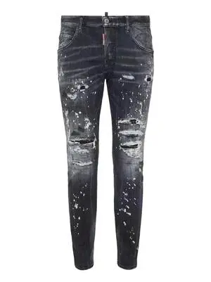 Dsquared2 Diamond Skater Distressed Jeans - Blue