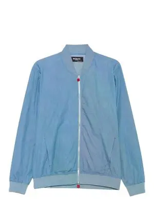 Kiton Zip-front Bomber Jacket - Blue