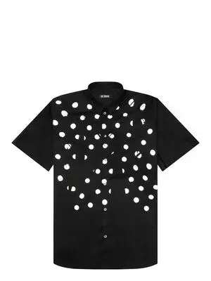 Raf Simons Polka-dot Print Shirt - Black