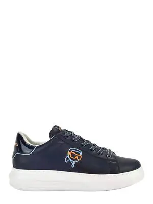 Karl Lagerfeld Logo-embroidered Sneakers - Blue