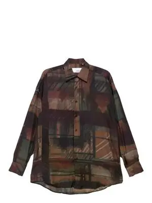COSTUMEIN Abstract-print Shirt - Brown