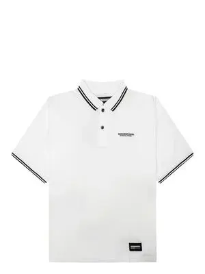 NEIGHBORHOOD Pique-collar Polo Shirt - White
