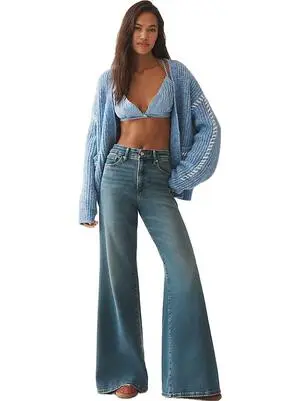 Good American Good Waist High-rise Palazzo Jeans - Indigo