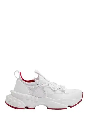 CHRISTIAN LOUBOUTIN Trailnrun Panelled Mesh-knit Sneakers - White