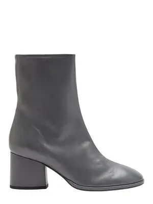 AeydĒ Ayla 55 Leather Ankle Boots - Dark Grey