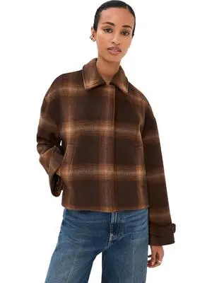 SIMKHAI Colby Plaid Jacket