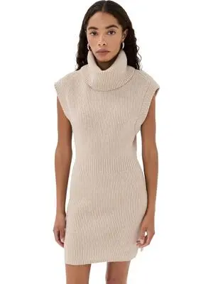 Simkhai Albanie Mini Dress - Oatmeal