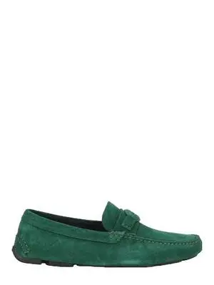 Giorgio Armani Leather Loafers Green