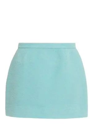 Libertine Boucle Mini Skirt - Aqu