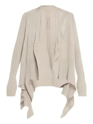 Rick Owens Asymmetric Wrap Cardigan - Pearl
