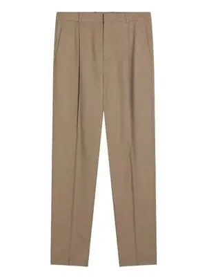 Saint Laurent Wool Trousers - Beige