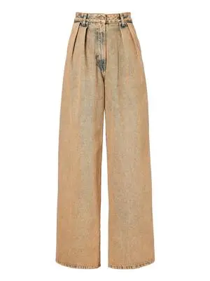 Alanui Wide-leg Jeans - Beige