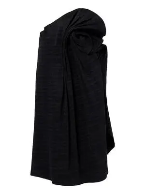 Magda Butrym Gathered Midi Skirt - Black