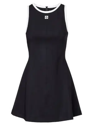 Tory Burch T Monogram Jersey Tennis Dress - Black