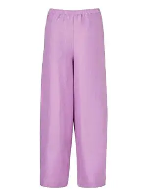 ERES Linen Wide-leg Pants - Purple