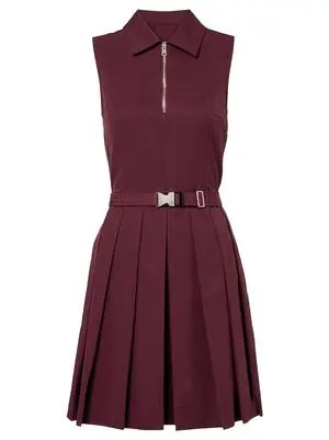 Tory Burch Pleated Tennis Dress - Burgundy