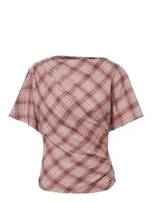 MARANT ETOILE Neyela Checked Cotton T-shirt - Multicoloured