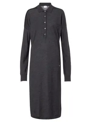TOD'S Wool And Silk Polo Dress - Grey