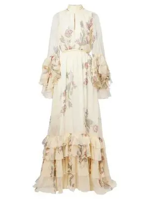 ETRO Floral Silk Crepon Gown