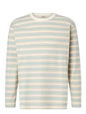 Auralee Striped Cotton Jersey T-shirt - Multicoloured