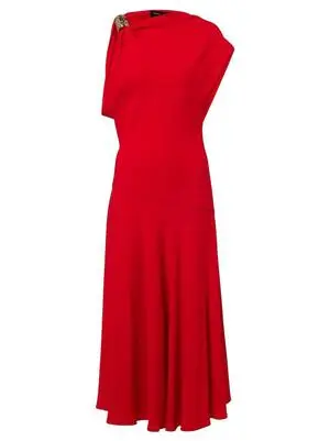 Proenza Schouler Rue Asymmetric Crêpe Maxi Dress - Red