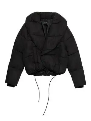 Deluc Gregory Quilted Crop Puffer Jacket - Black