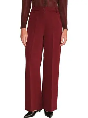 Deluc Straight Leg Pants - Burgundy