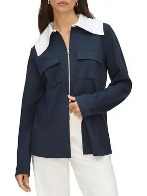 ALIGNE Tam Ponte Jacket With Contrast Collar