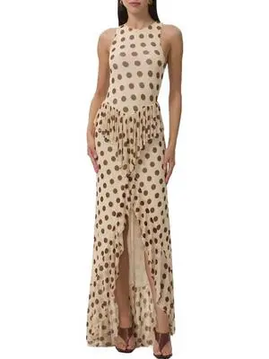 AFRM Bovina Sleeveless A-line Dress - Gold Halo Dot