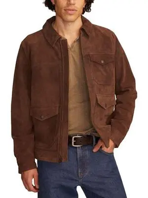 Lucky Brand Suede Ranch Jacket - Bison