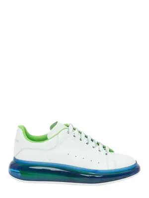 Alexander McQueen Oversized Sneakers With Transparent Sole - White/blue