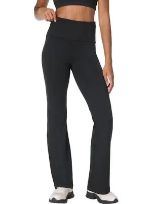 Sweaty Betty All Day Foldover Waist Pants - Black