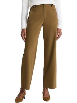 Vince Faux Suede Trousers - Olive Grove