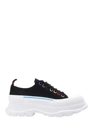 Alexander McQueen Tread Slick Low Top Sneakers - Black