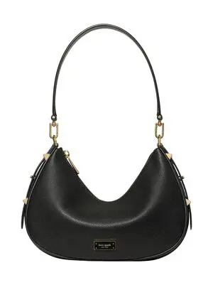 Kate Spade New York Liv Pebble Leather Convertible Shoulder Bag - Black