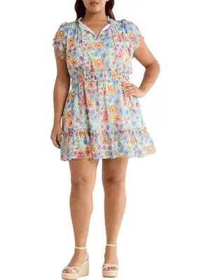 SUGARLIPS Ezia Garden Bumble Ruffle Dress