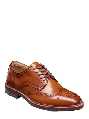 Florsheim Anthem Wingtip Blucher - Saddle Tan