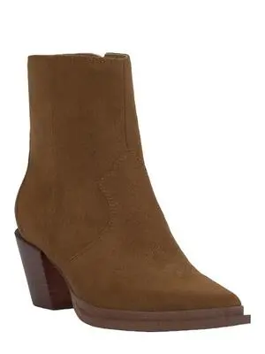 Jessica Simpson Helvona Pointed Toe Bootie Safari Brown