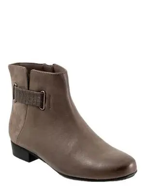 Trotters Maxwell Bootie Grey/grey Suede