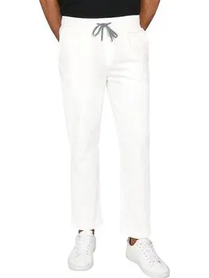 BROOKLYN BRIGADE Solid Drawstring Pants White
