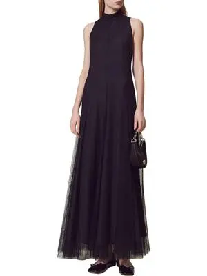 TWINSET Sleeveless Maxi Dress - Black