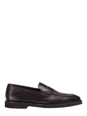 DOUCAL'S Leather Loafers Dark