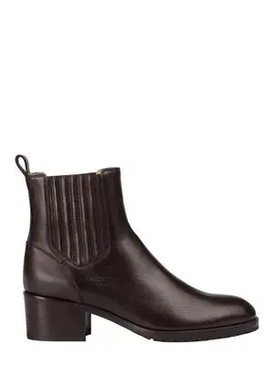 DOUCAL'S Leather Ankle Boots - Mahogany