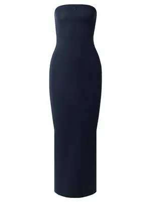 THE PARK Kate Strapless Midi Dress - Blue
