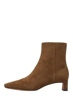 Vince Harlan Suede Ankle Boot - Red