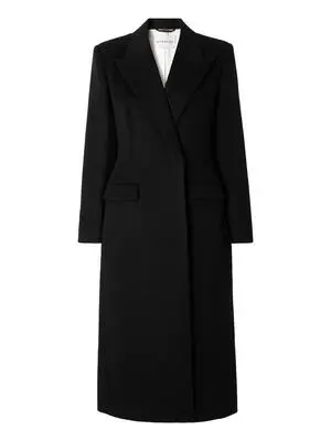 Givenchy Brushed Wool Tailored Coat - Black