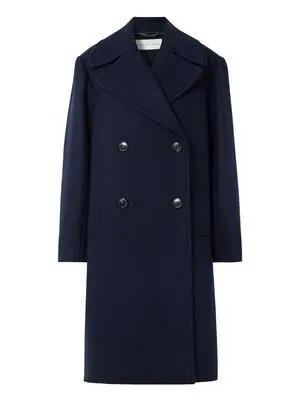 Dries Van Noten Oversized Double-breasted Wool-blend Coat - Blue